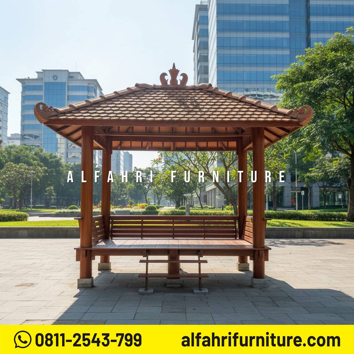 Gazebo Outdoor Serbaguna Cocok untuk Cafe dan Rest Area 2x3 Atap ...