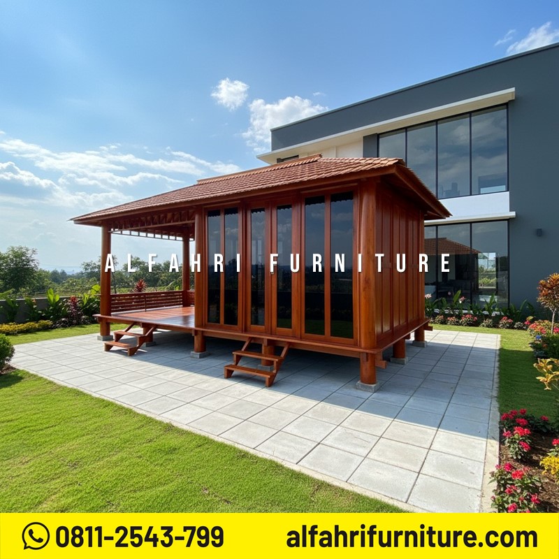 Gazebo Rumah Kayu 3x6 Paling Dicari Untuk Hunian Modern