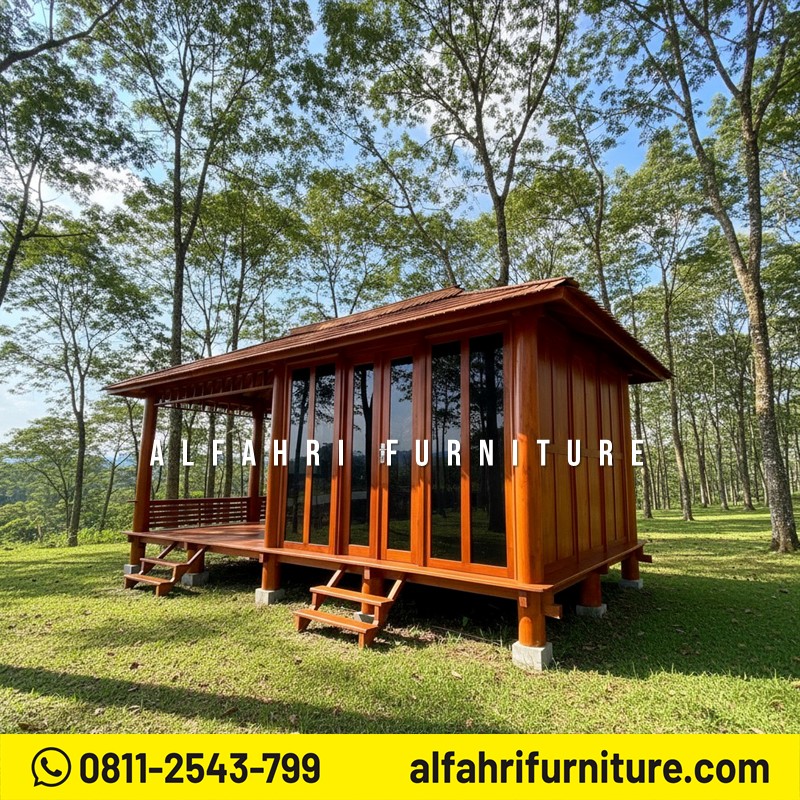 Gazebo Rumah Kayu 3x6 Model Eksklusif Tahan Lama